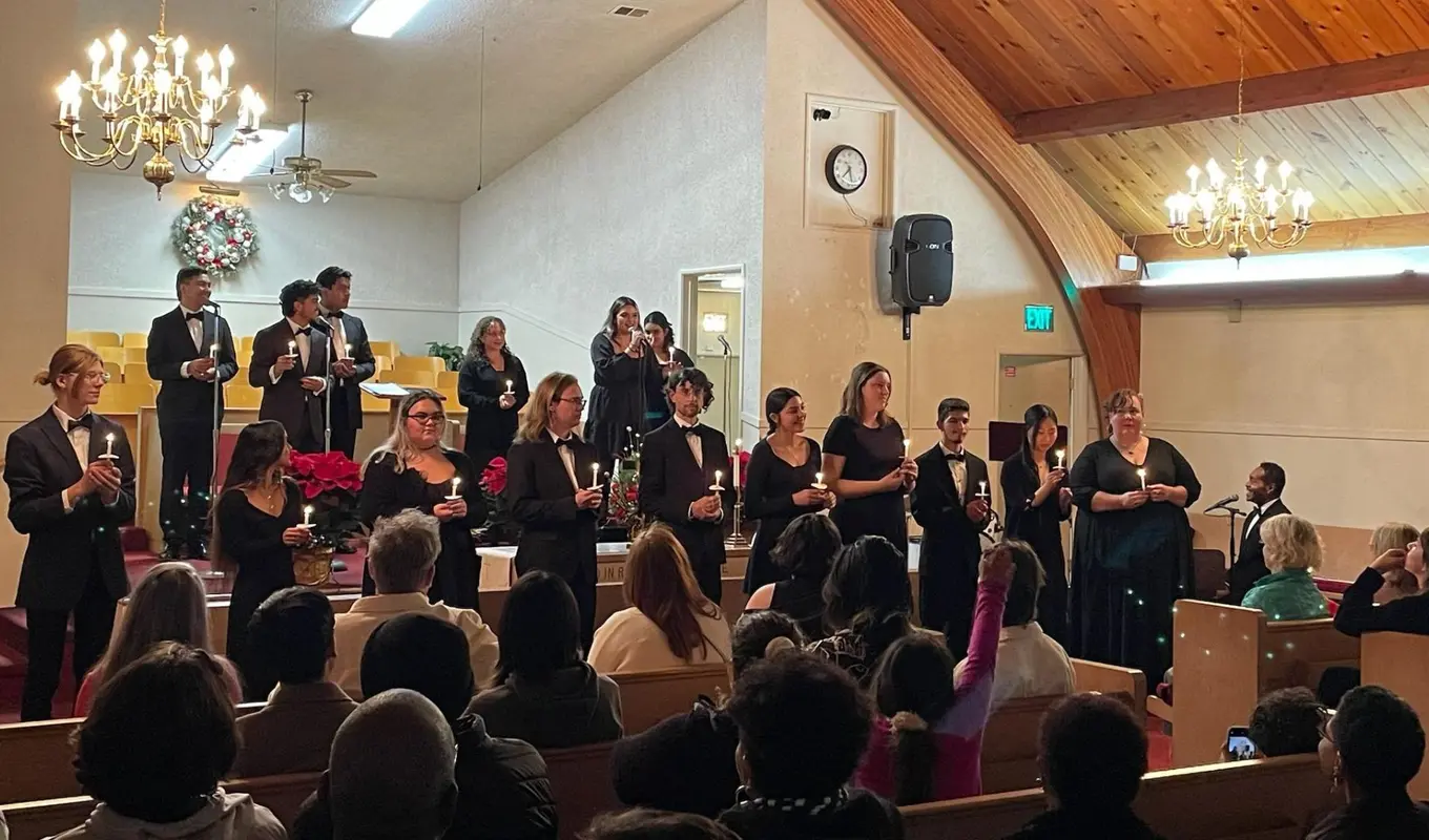 A vocal concert closes out the semester on a note of holiday cheer ...