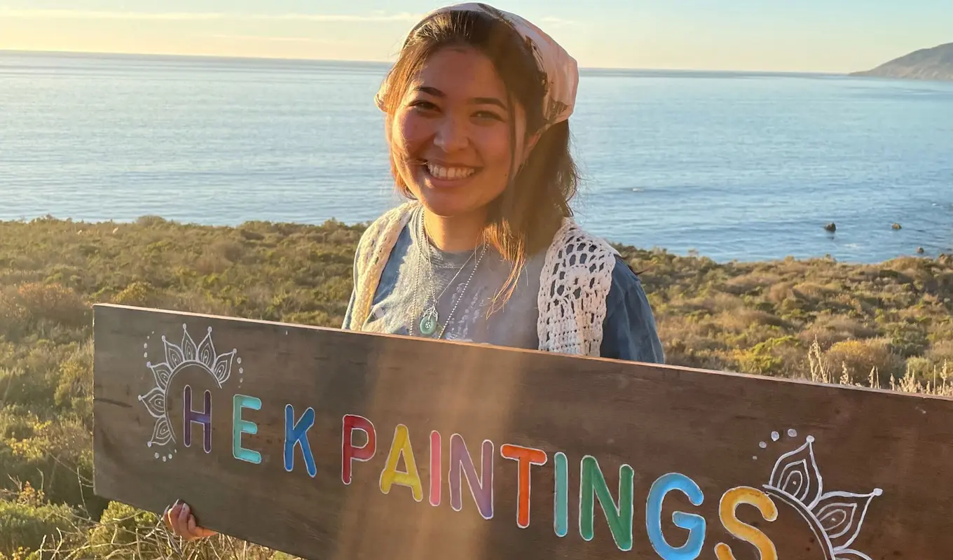 A graduating senior combines science and art in a symbiotic practice ...