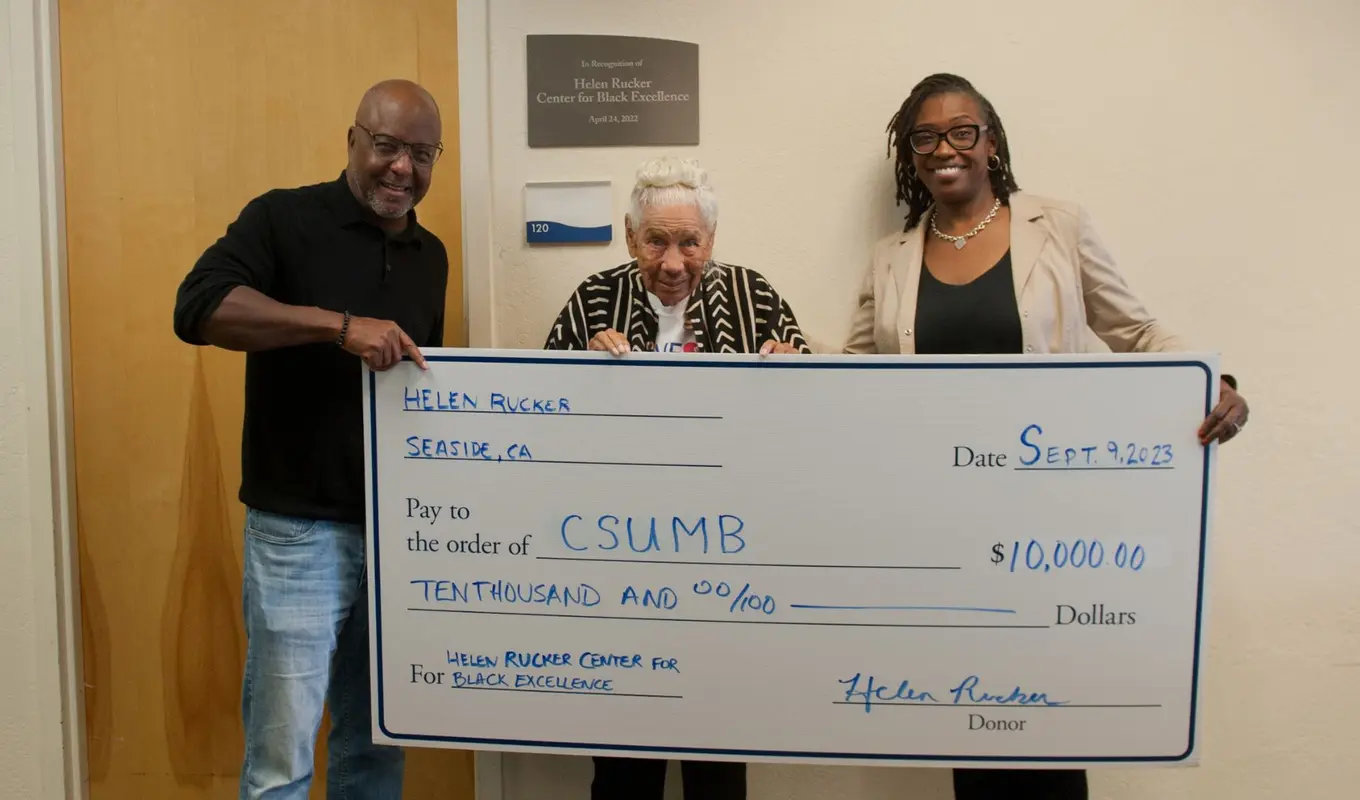 Helen Rucker used the occasion of her birthday to give back to CSUMB ...